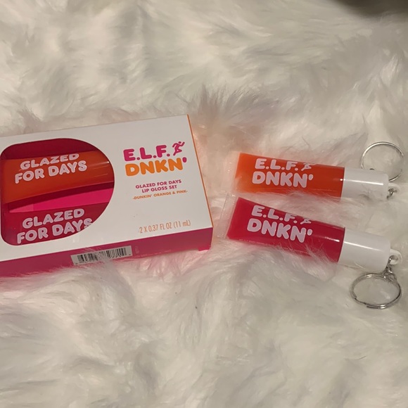 ELF | Makeup | Dunkin Glazed For Daze Lip Gloss Set Pink And Orange ...